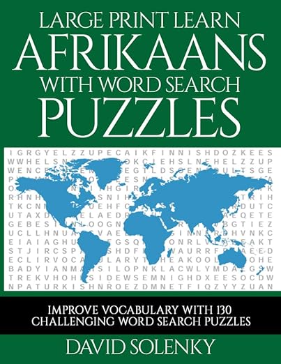 Large Print Learn Afrikaans with Word Search Puzzles: Learn Afrikaans ...