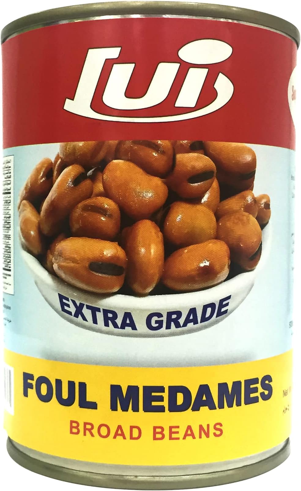 Lui Extra Grade Foul Medames Broad Beans Tin 400gm: Buy Online at Best ...