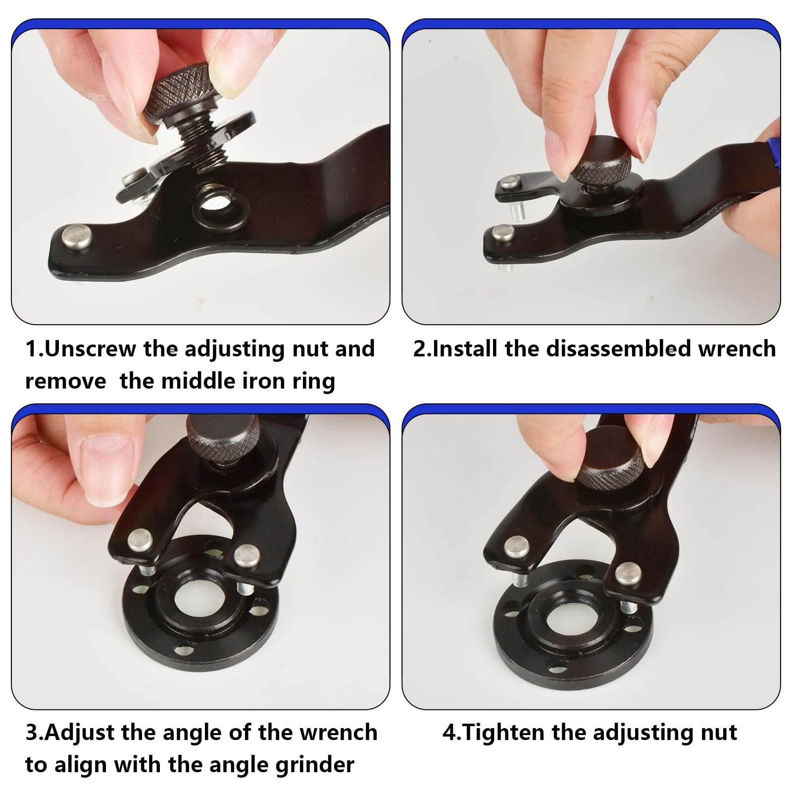 Snapklik.com : 1-Pack Adjustable Angle Grinder Wrench