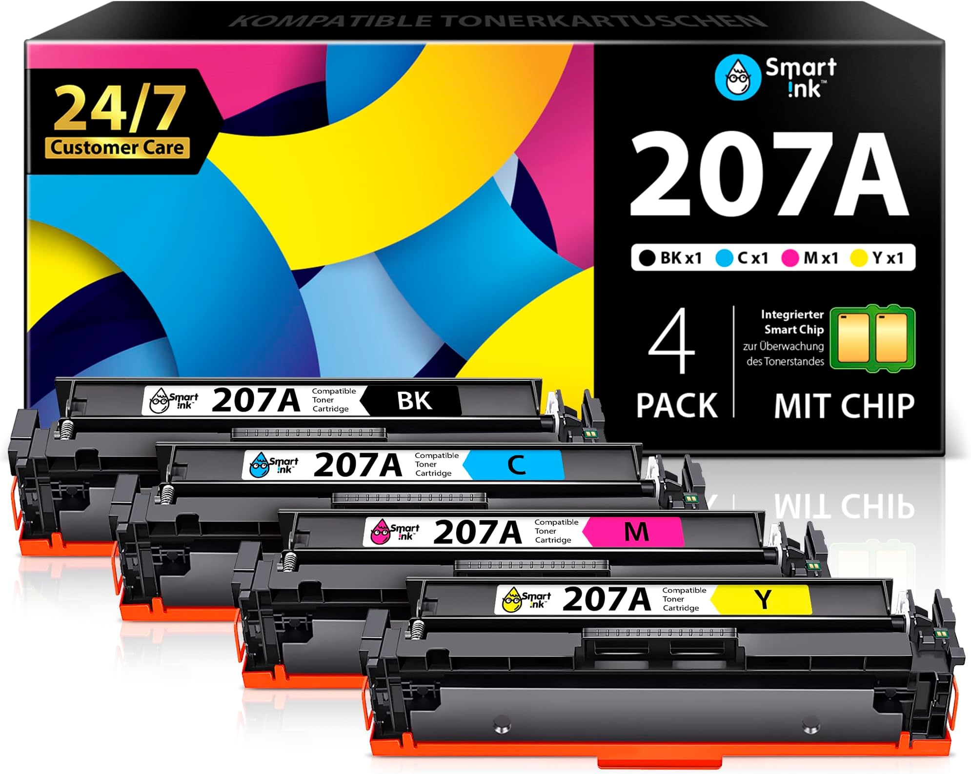 HP 207A (W2212A) Gelb Original Toner für HP Color LaserJet Pro M283 ...