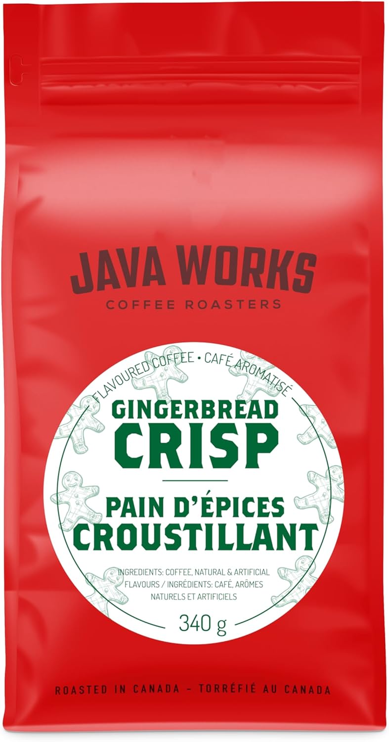 Java Works Coffee - Gingerbread Crisp Flavoured Coffee, 340 Grams ...