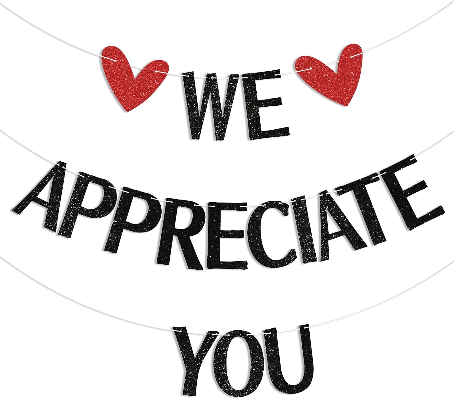 Amazon.com: We Appreciate You Banner - Appreciation Party Decorations ...