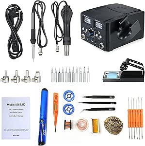 Foloose Soldering Iron Kit Soldering Kit Soldering Station 2 in 1 ...