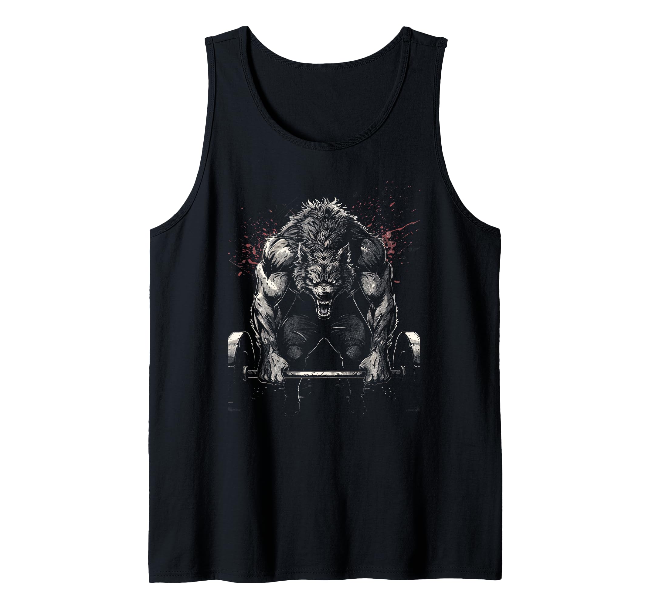 Amazon.com: Werewolf Muscular Muscles Bodybuilding Gym Tank Top ...