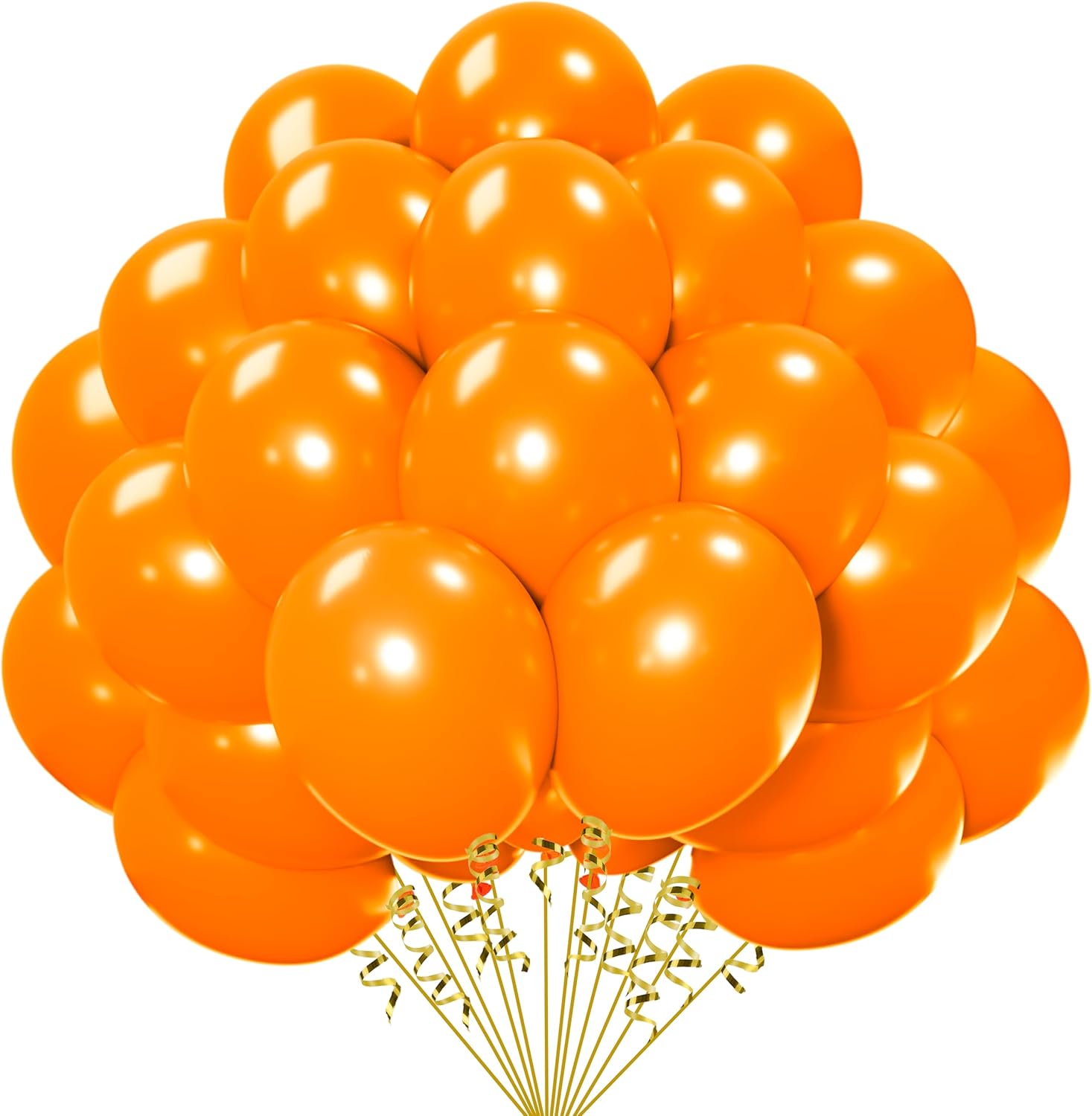 Amazon.com: CYTTOKL Orange Latex Balloons 12 inch 200 Pack Matte Helium ...