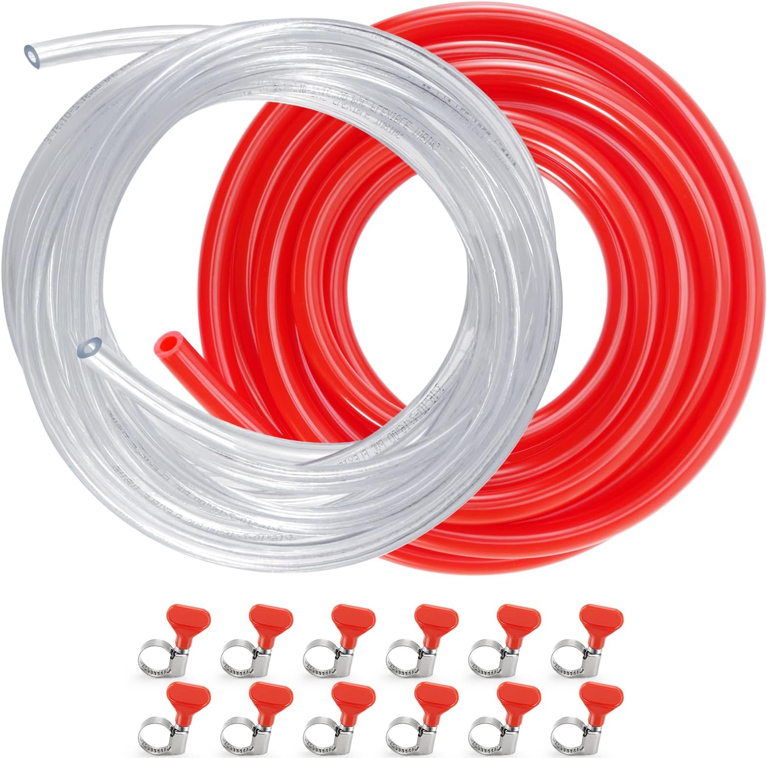 Amazon.com: Kegerator Beer Co2 Gas Line Kit 10ft 3/16" Beer Lines ...