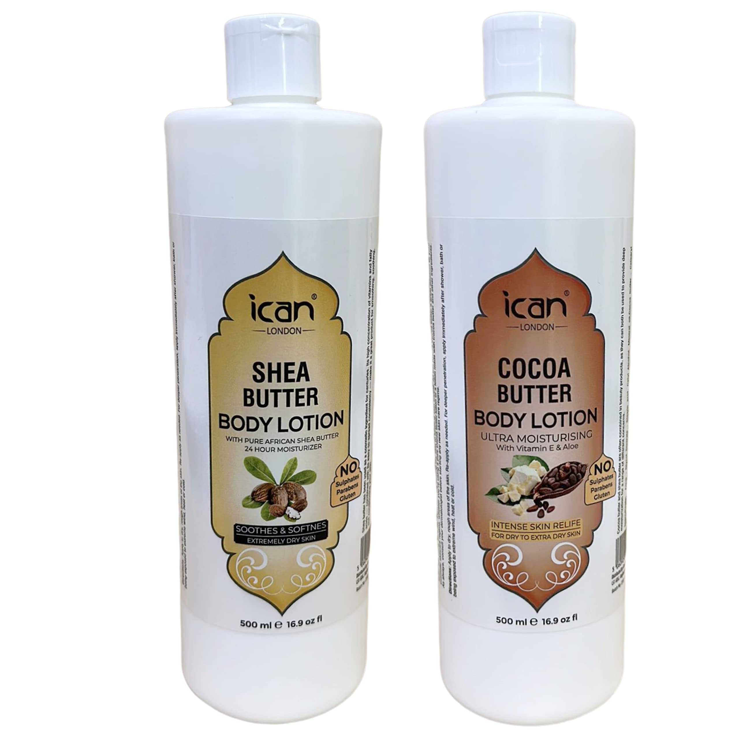 Set of ican London Shea Butter Body Lotion 24Hr Moisturising Effect ...