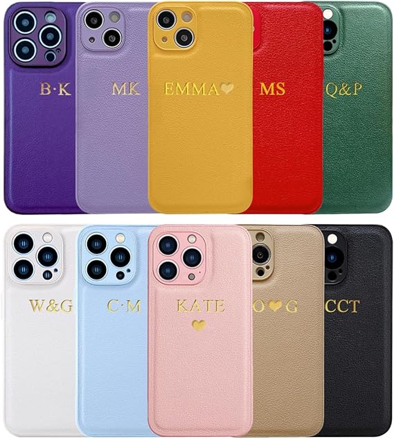 Amazon.com: Custom Embossed Phone Case for iPhone 16 15 14 13 12 11 Pro ...