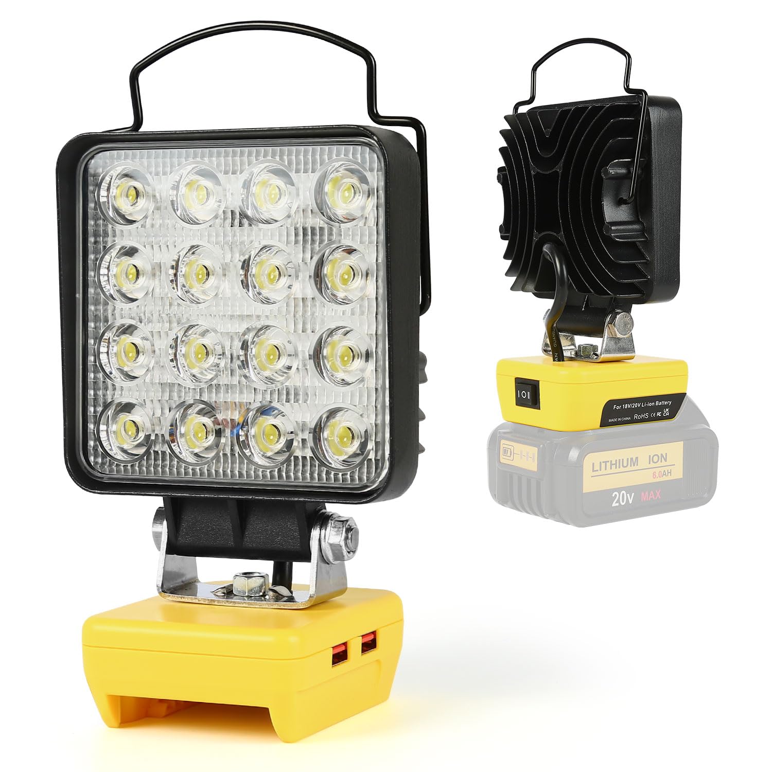 4” Water-Proof LED Work Light for OEM or 3rd Party 20V DCB Series ...
