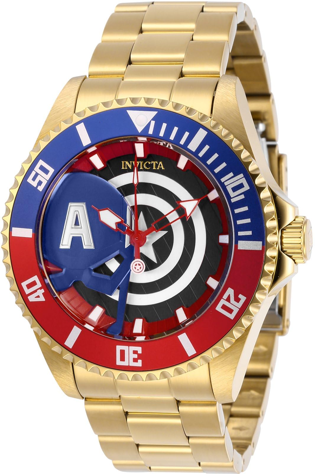 Amazon.com: Invicta Marvel Quartz Bezel Men's Watch 29681 : Invicta ...