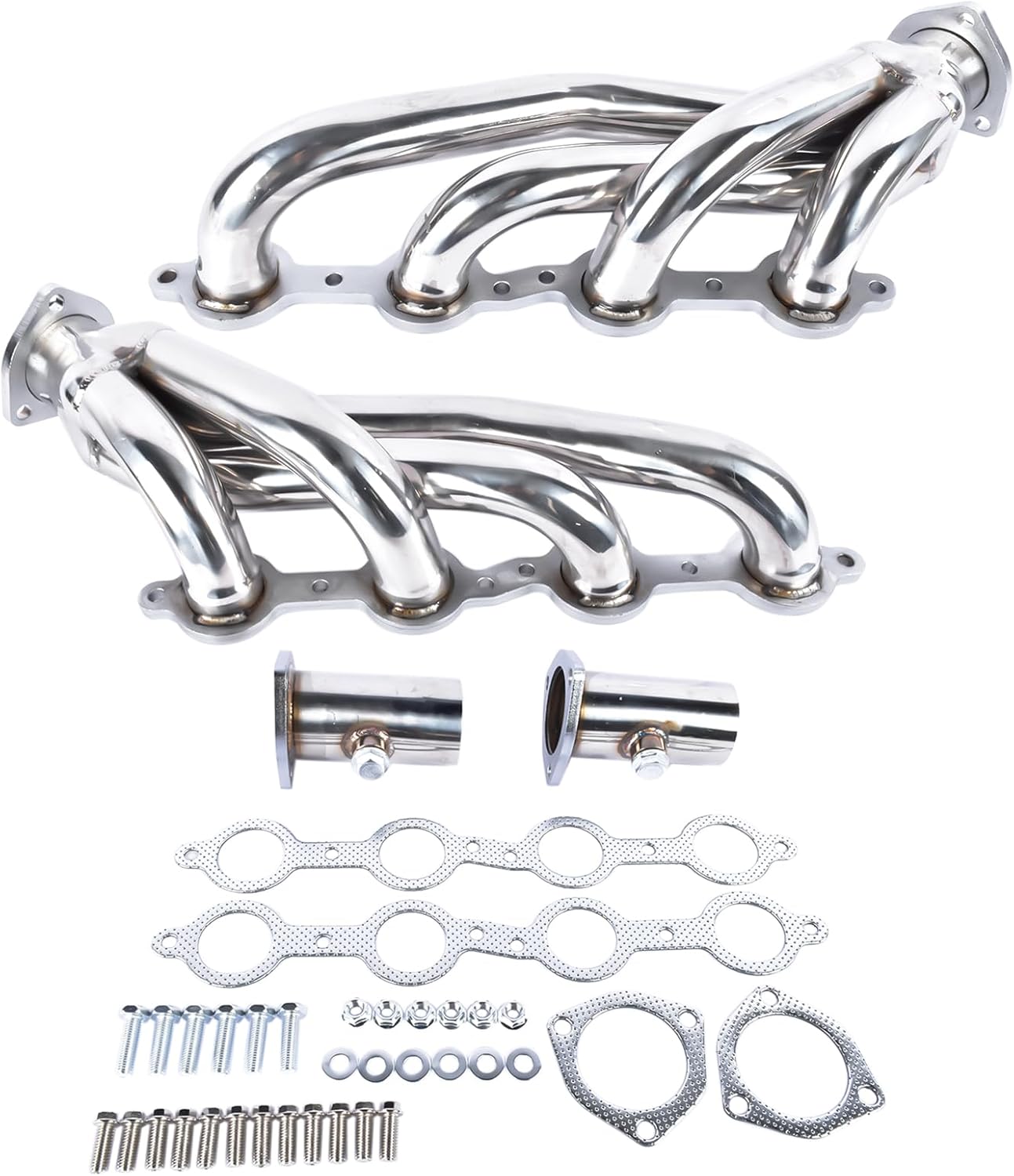 Amazon.com: LS Swap Headers Polished Replacement for Chevy C10 Camaro ...