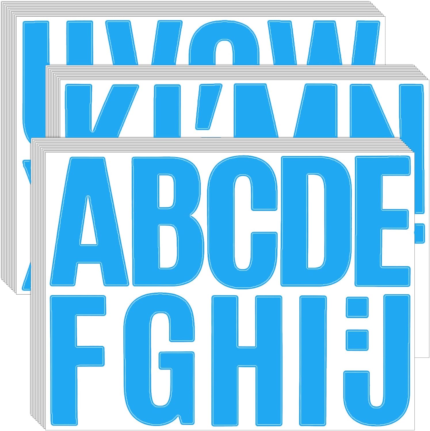 Amazon.com: Bemeol 30 Sheets Letter Stickers 4 Inch Self Adhesive ...