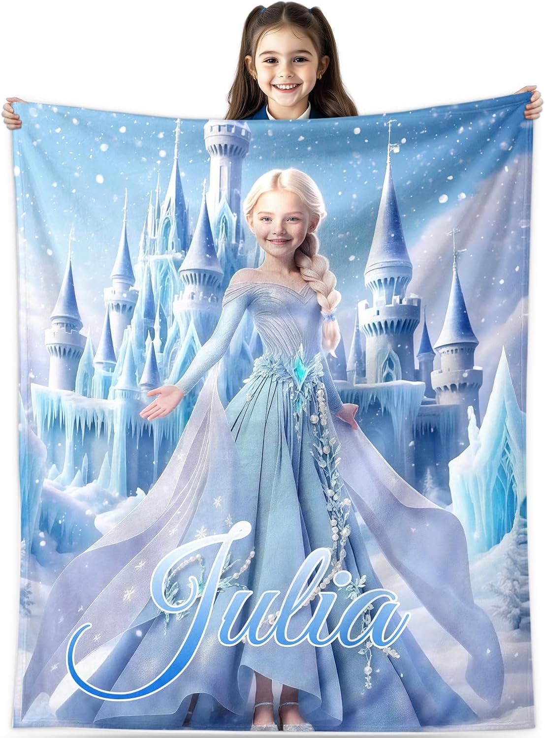 Amazon.com: Personalized Princess Blanket for Girls,Custom Baby Gifts ...