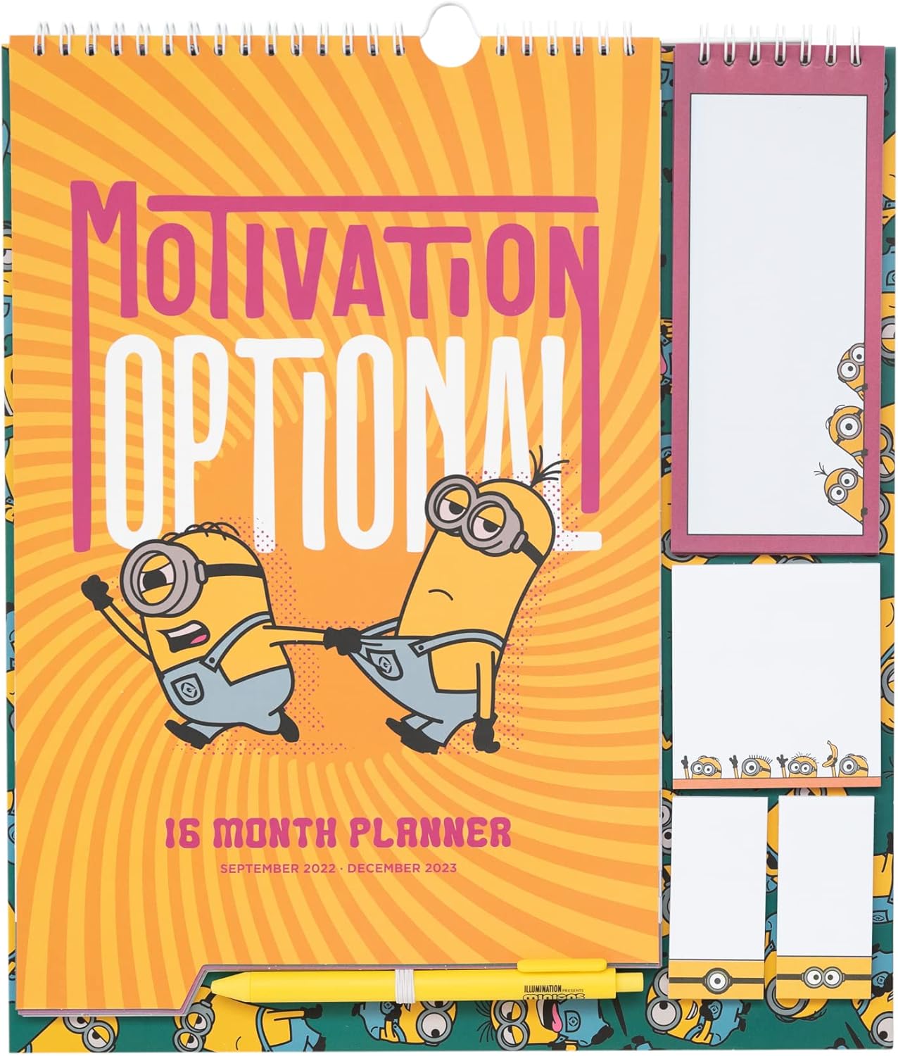 Official Minions 2023 Wall Calendar – Monthly Planner 16 Months Sep ...