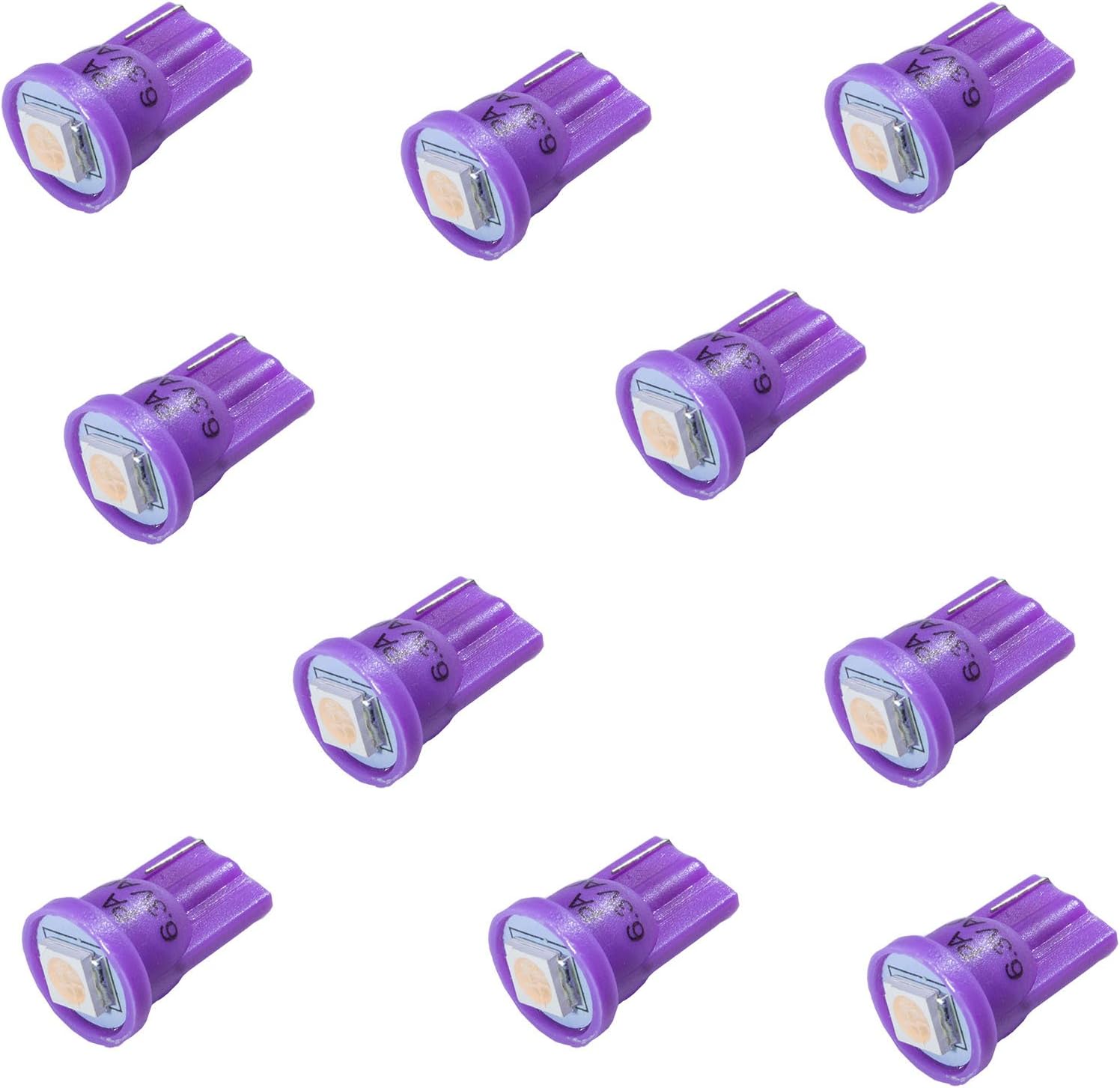 Amazon.com: PA LED 10PCS #555 T10 1SMD LED Wedge Pinball Machine Light ...