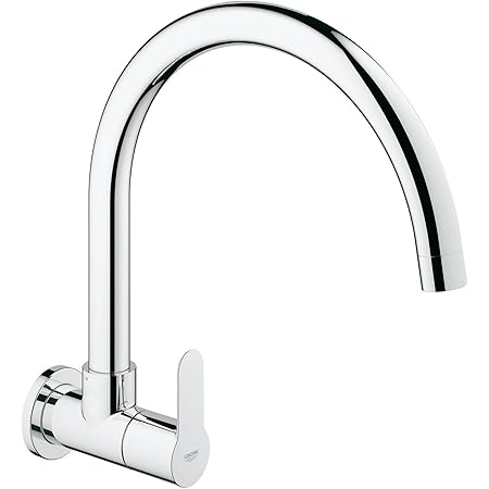 GROHE BauCurve Bib Tap 1/2 inch, Chrome, 20236000 : Amazon.in: Home ...