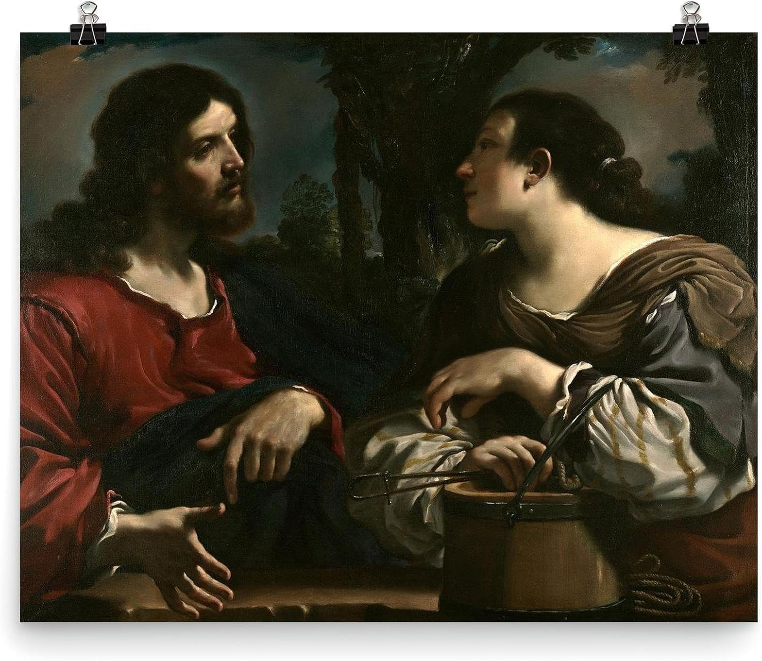 Amazon.com: Christ and the Woman of Samaria Poster Print Wall Art ...