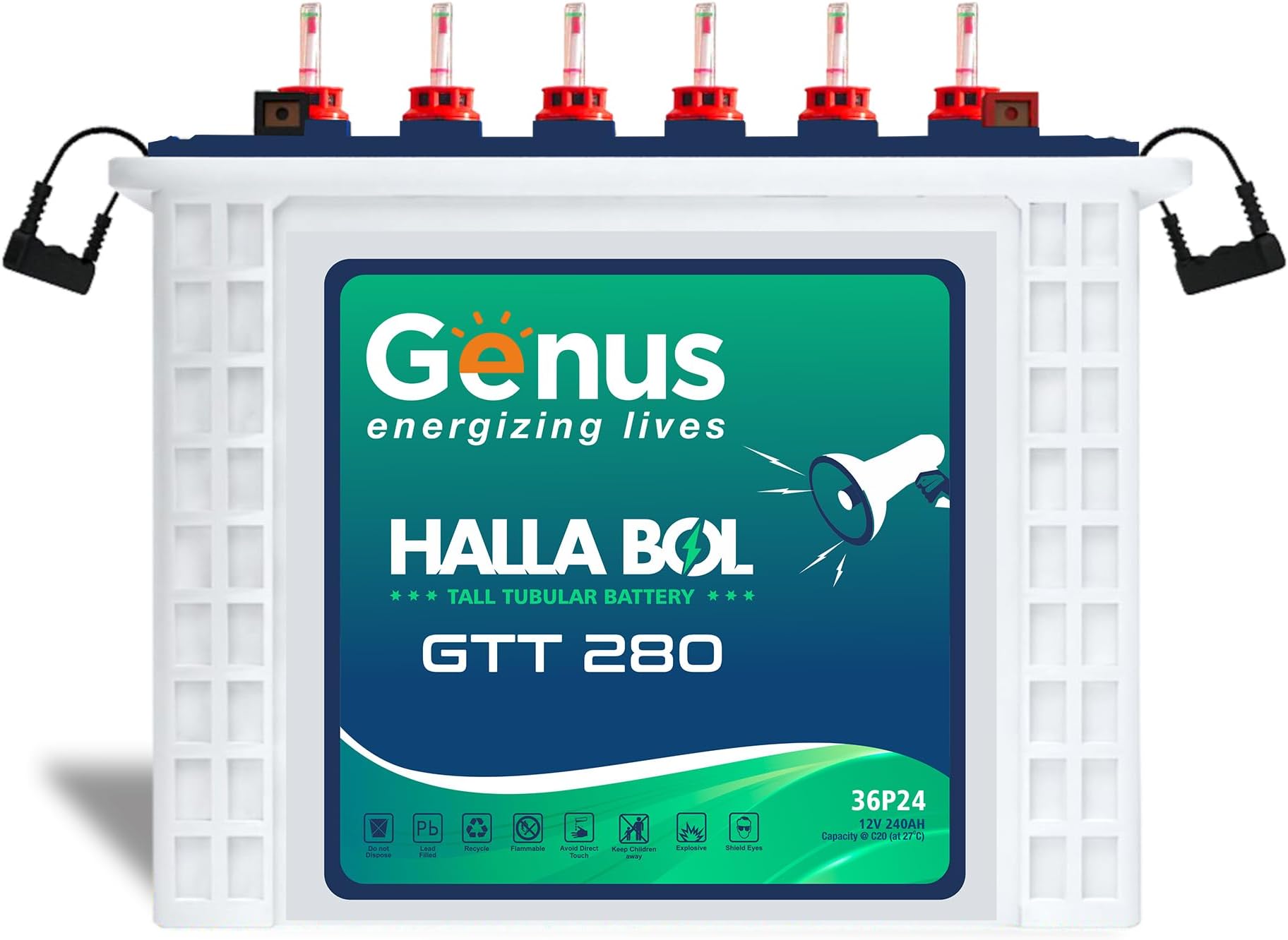 TATA Green Switch-On INTT280072 240AH Tall Tubular Inverter Battery ...