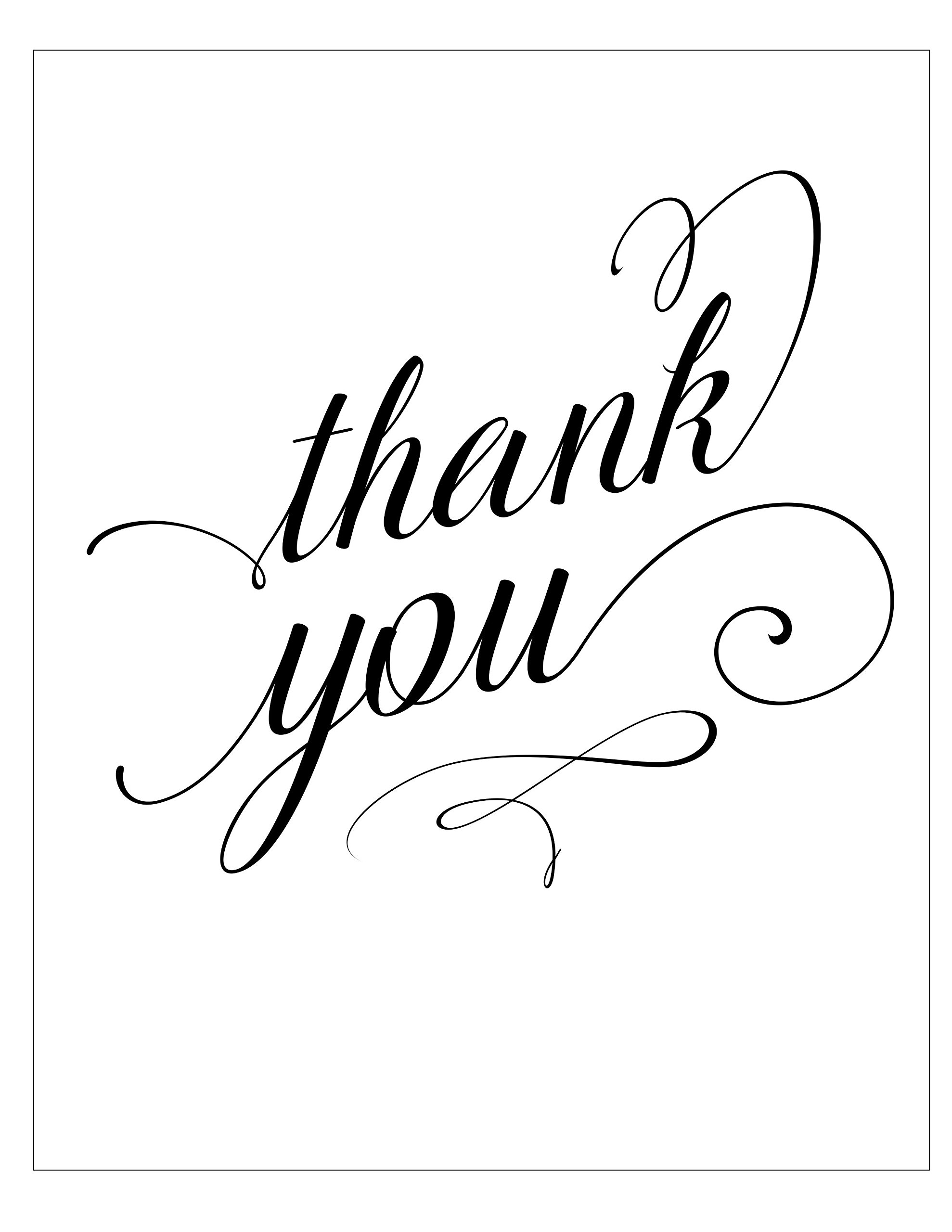 Fancy Thank You Font