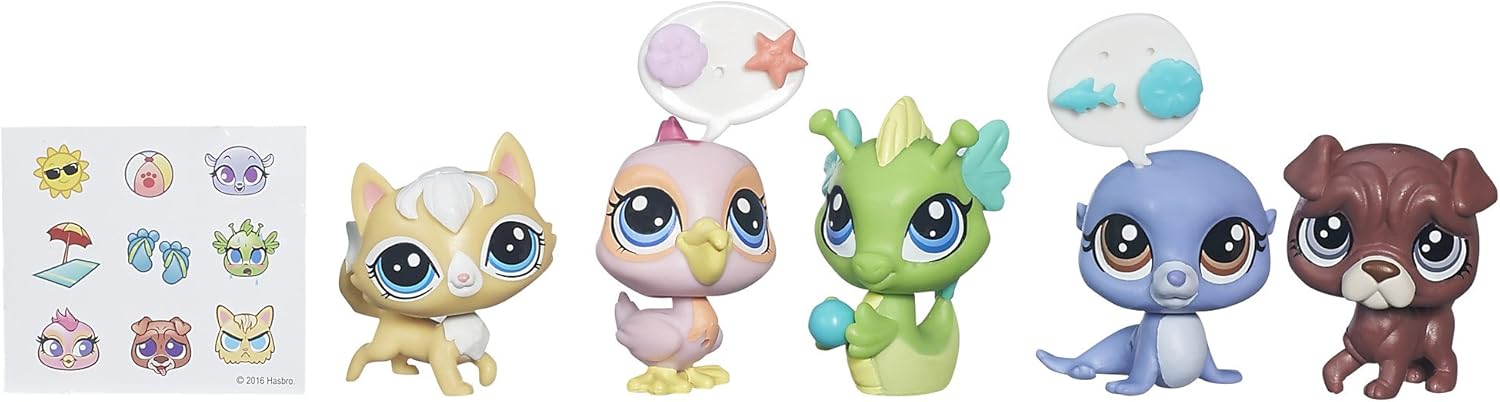 Amazon.com: Littlest Pet Shop Multi Pet Pack Multipack Boardwalk Doll ...