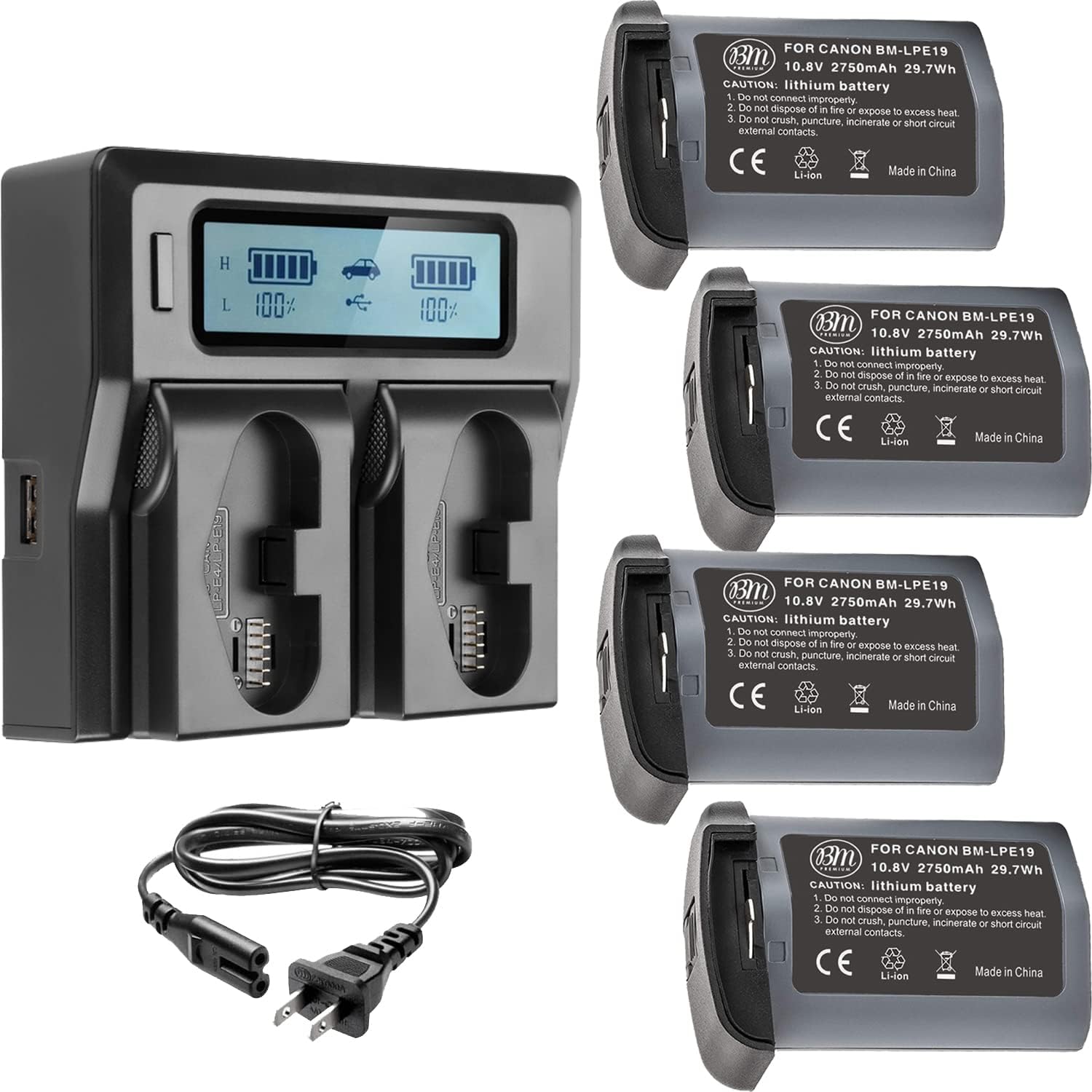 Amazon.com: 2-Pack Canon LP-E17 Lithium-Ion Battery Pack for Canon EOS ...