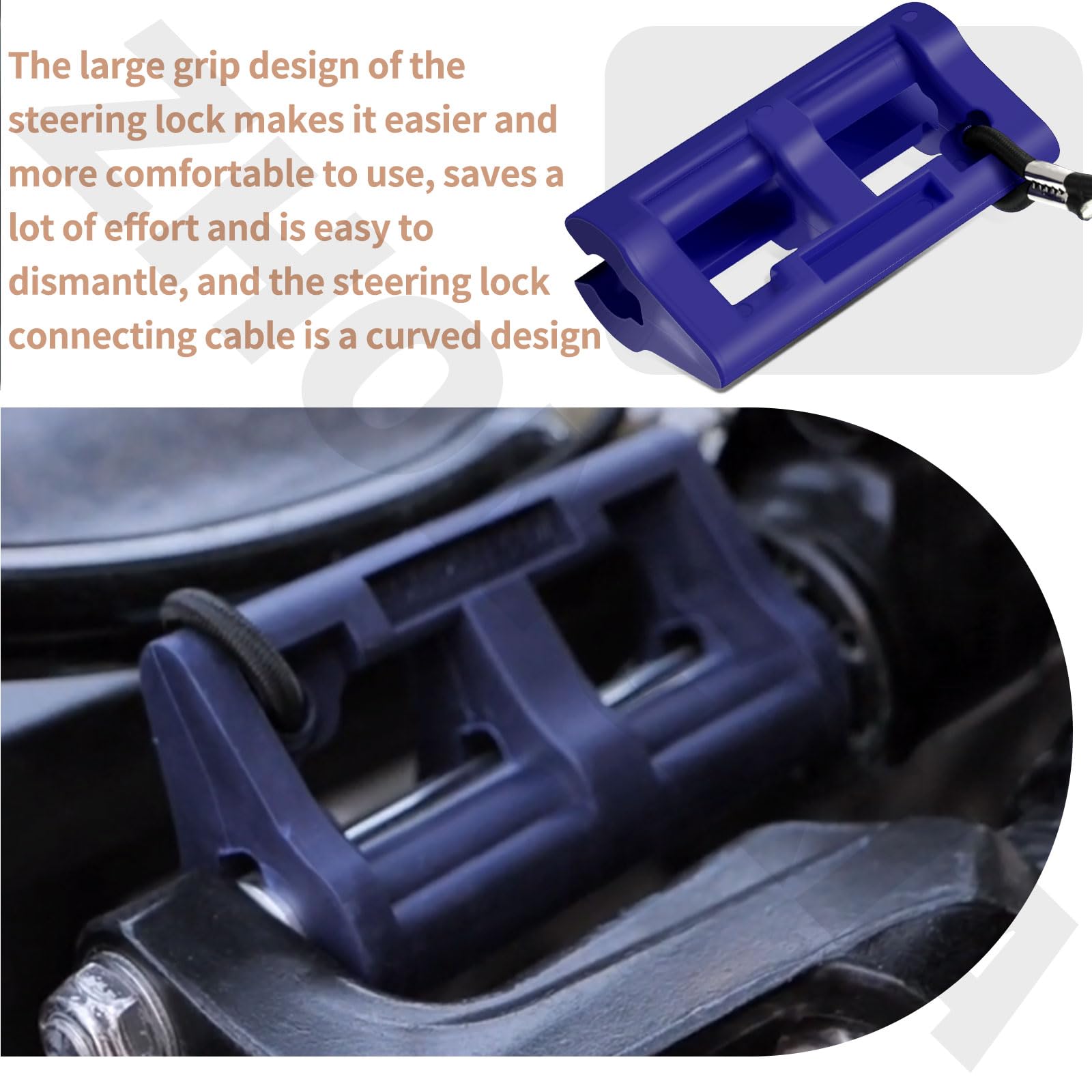 Snapklik.com : ZHONGXIA 4" Steer Stop Outboard Hydraulic Steering Lock ...
