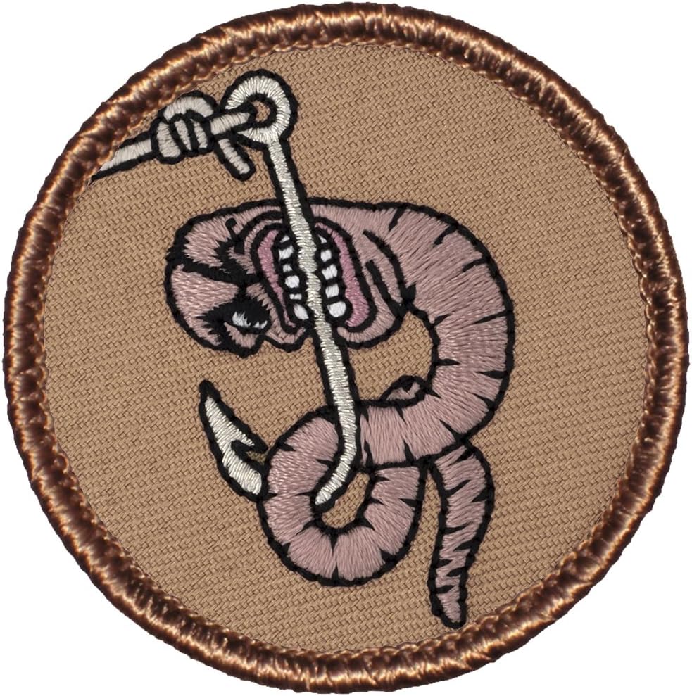 Amazon.com: Fish Bait Patrol Patch - 2" Diameter Round Embroidered ...