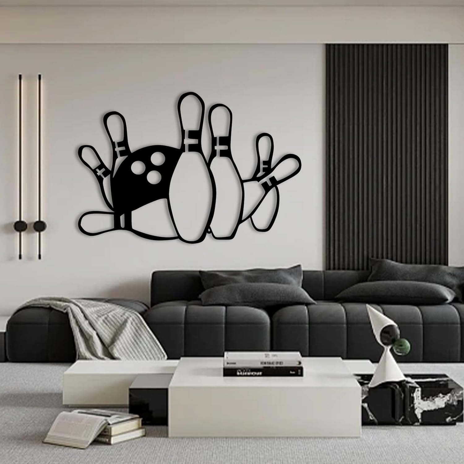 Amazon.com: Flyoak Metal Wall Decor - Metal Bowling Wall Art, Bowling ...