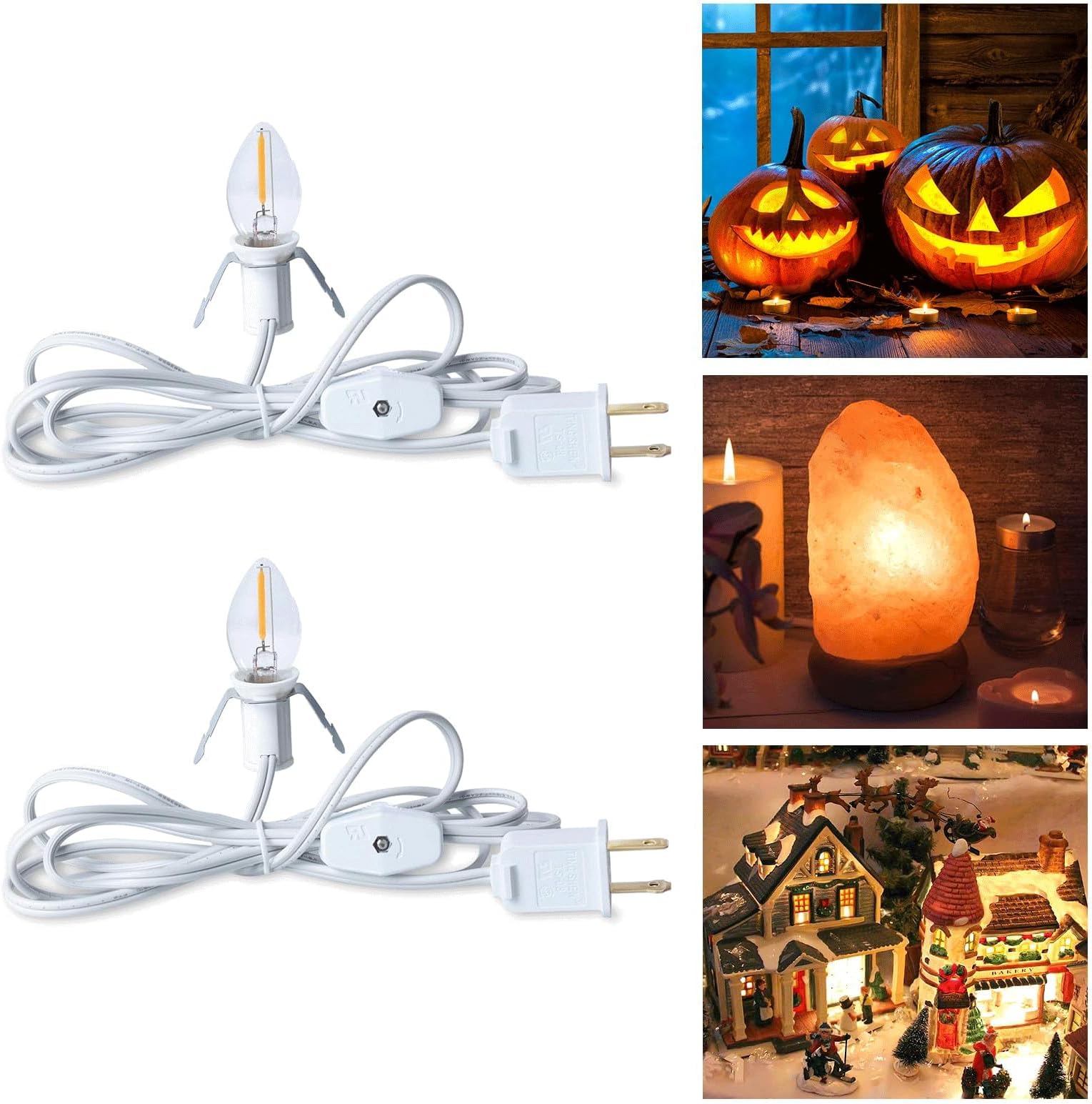 Amazon.com: Brightown Accessory Cord with One LED Light Bulb - 6ft Cord ...