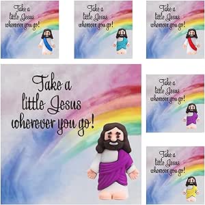 Amazon.com : Venshy 5pcs Pocket Jesus Note Cards for Greeting Card ...