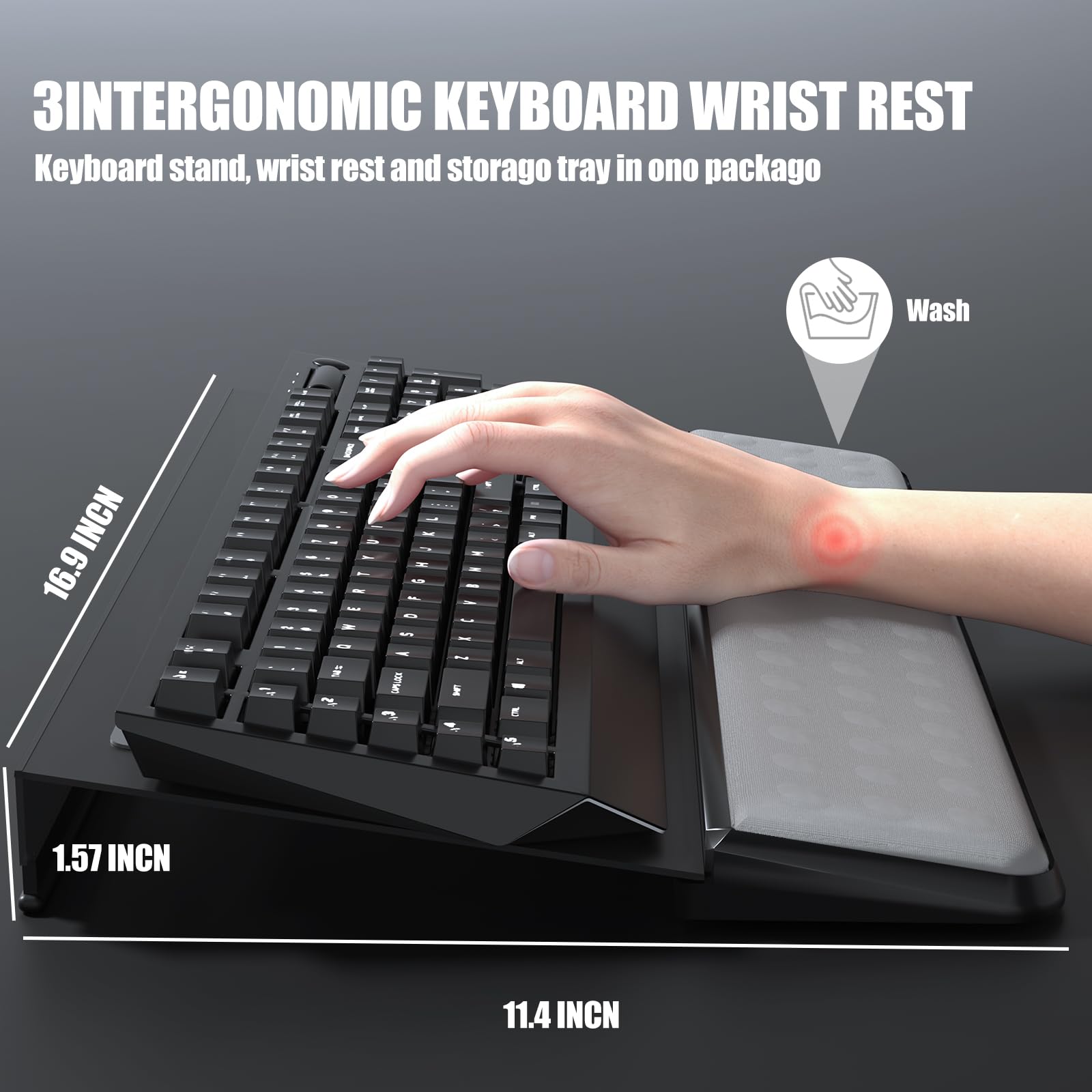 Snapklik.com : Computer Tilt Keyboard Stand - Acrylic Ergonomic ...