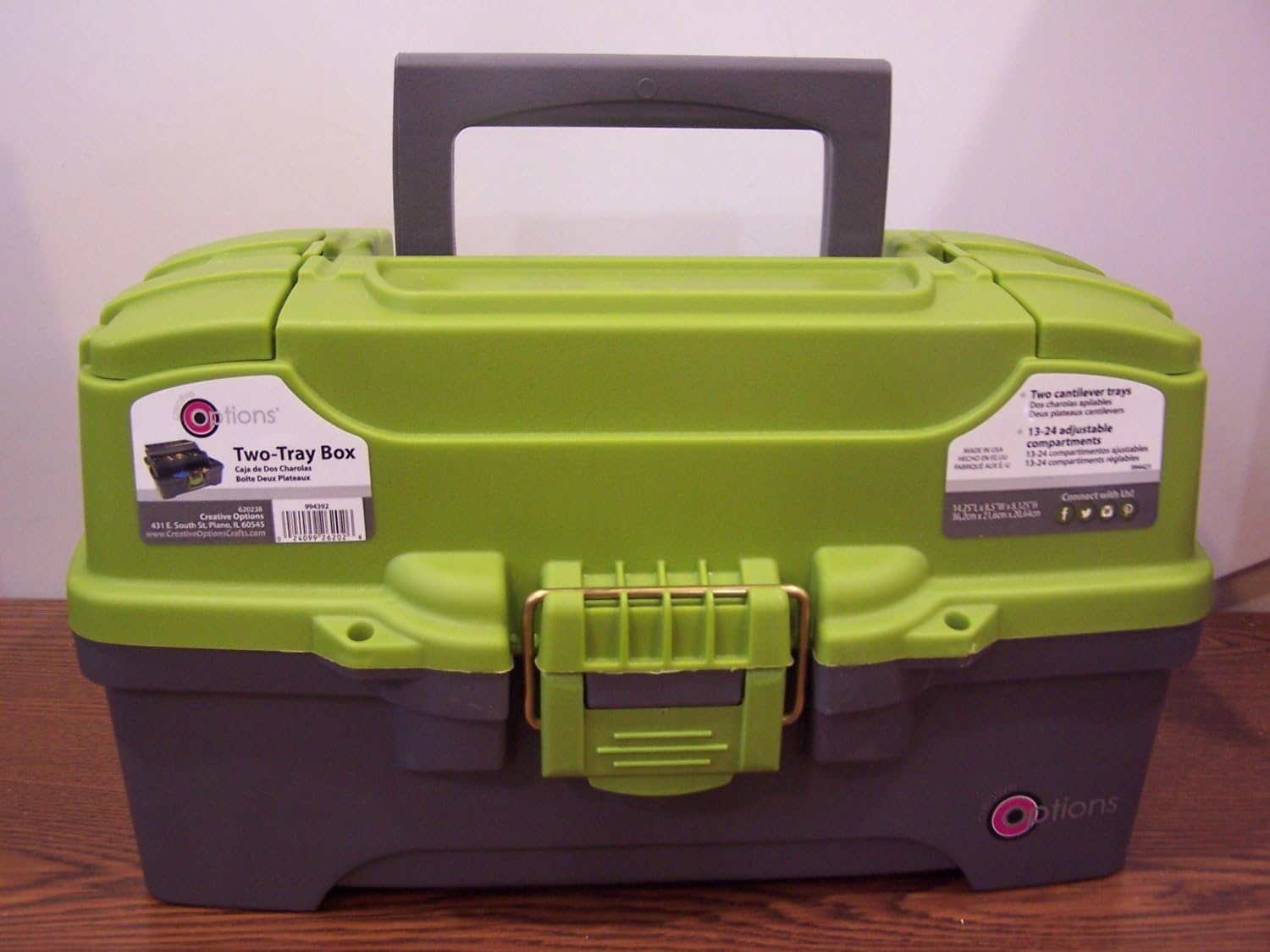 Amazon.com: Creative Options 2 Tray Box Storage Craft Organizer Tackle ...