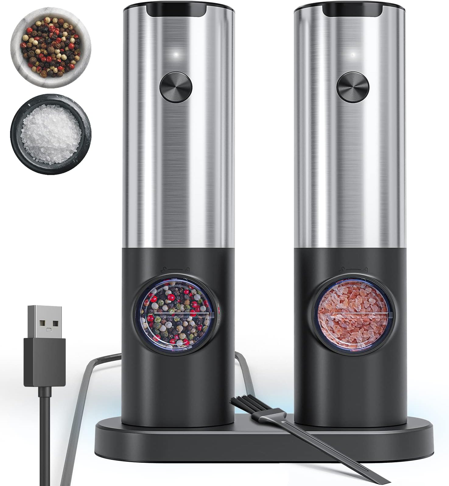 Amazon.de: Russell Hobbs Salz und Pfeffer Mühle elektrisch [2er Set ...