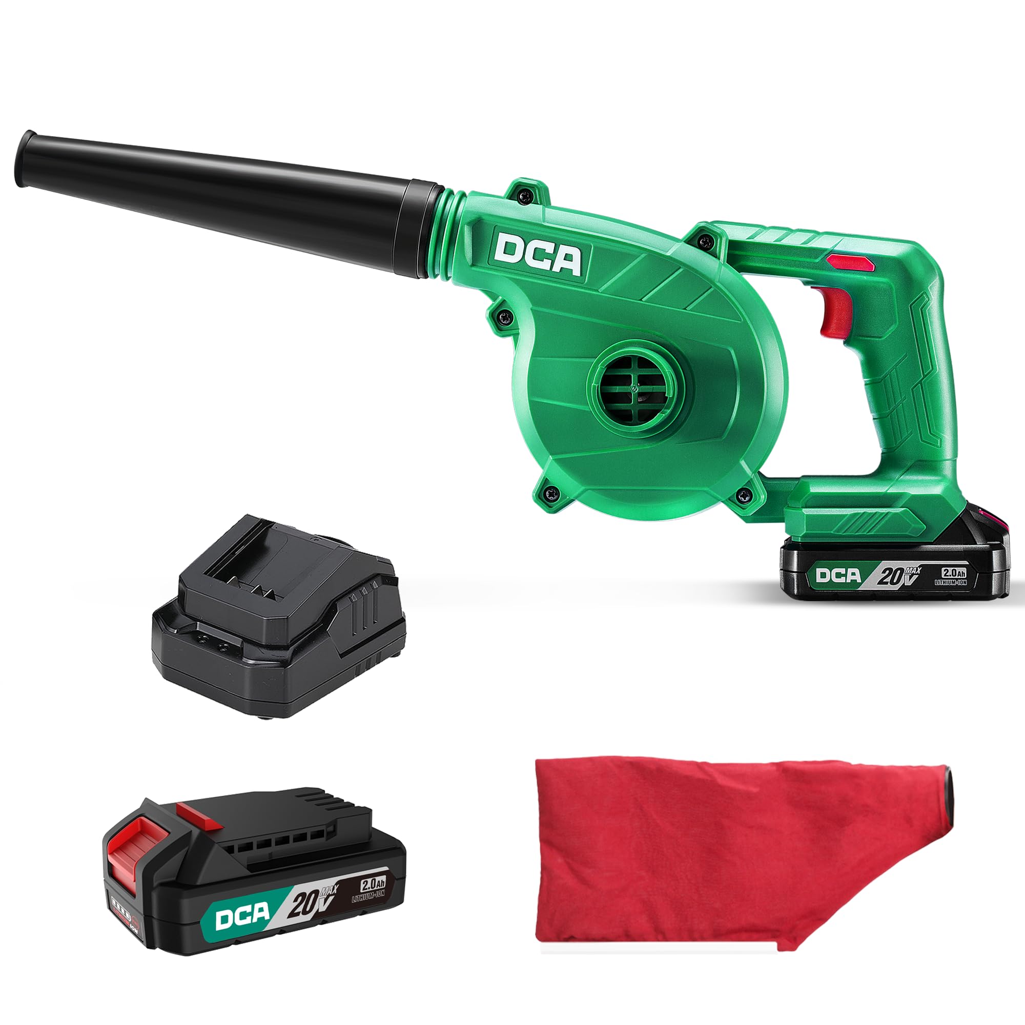 Amazon.com: DCA 20V Brushless Leaf Blower Cordless Mini Hand Electric ...