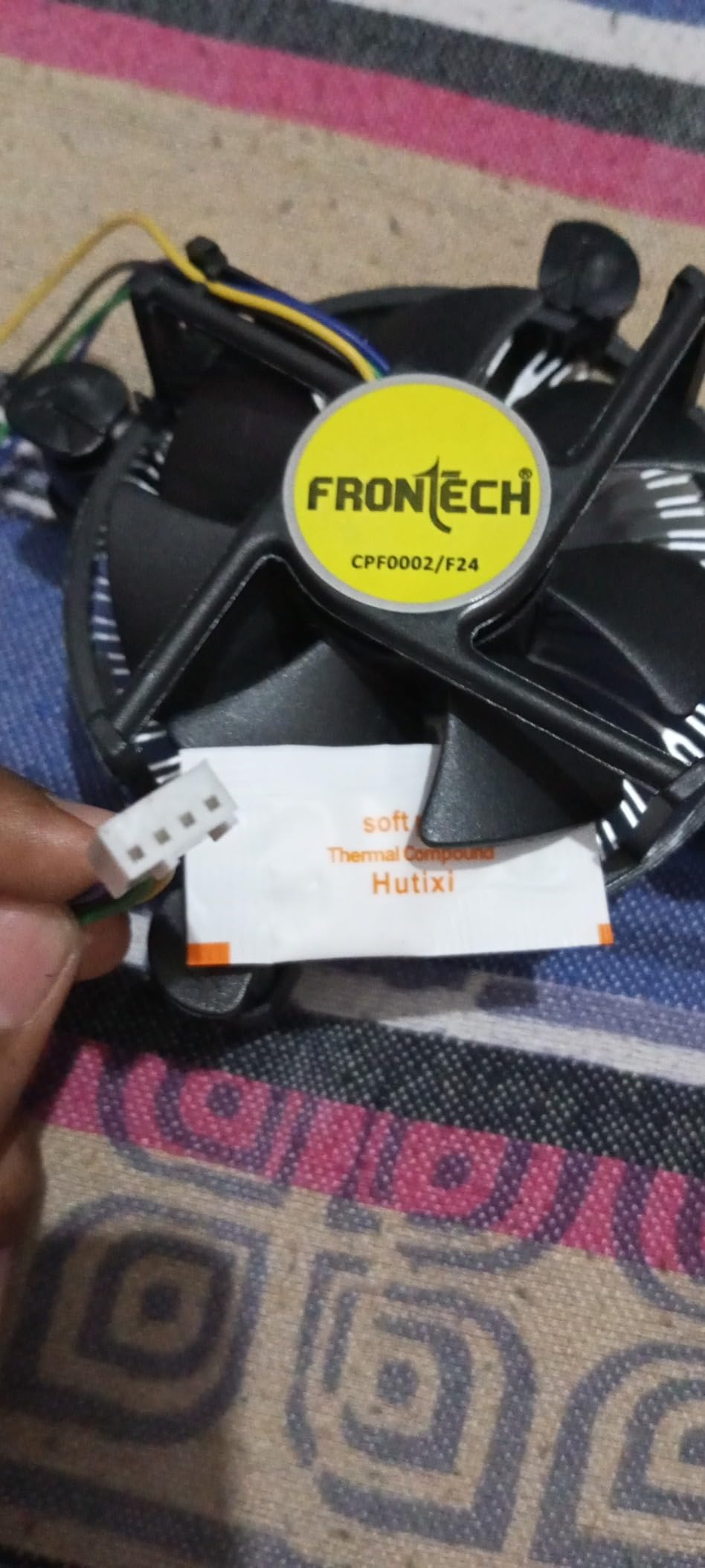 FRONTECH 775/1155 CPU Cooling Fan with Universal Socket & Heat Sink for ...