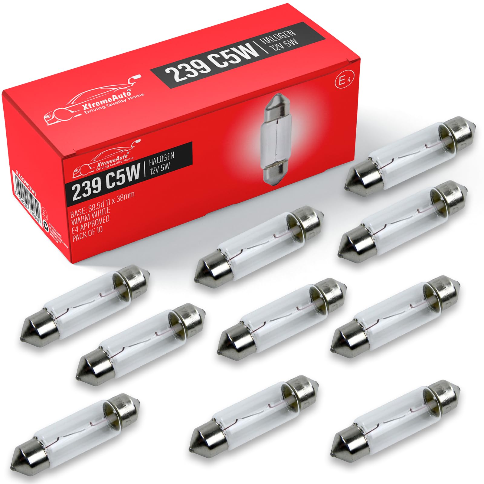 Xtremeauto 239 C5W Bulb Festoon - Number Plate Bulb Interior Light Car ...