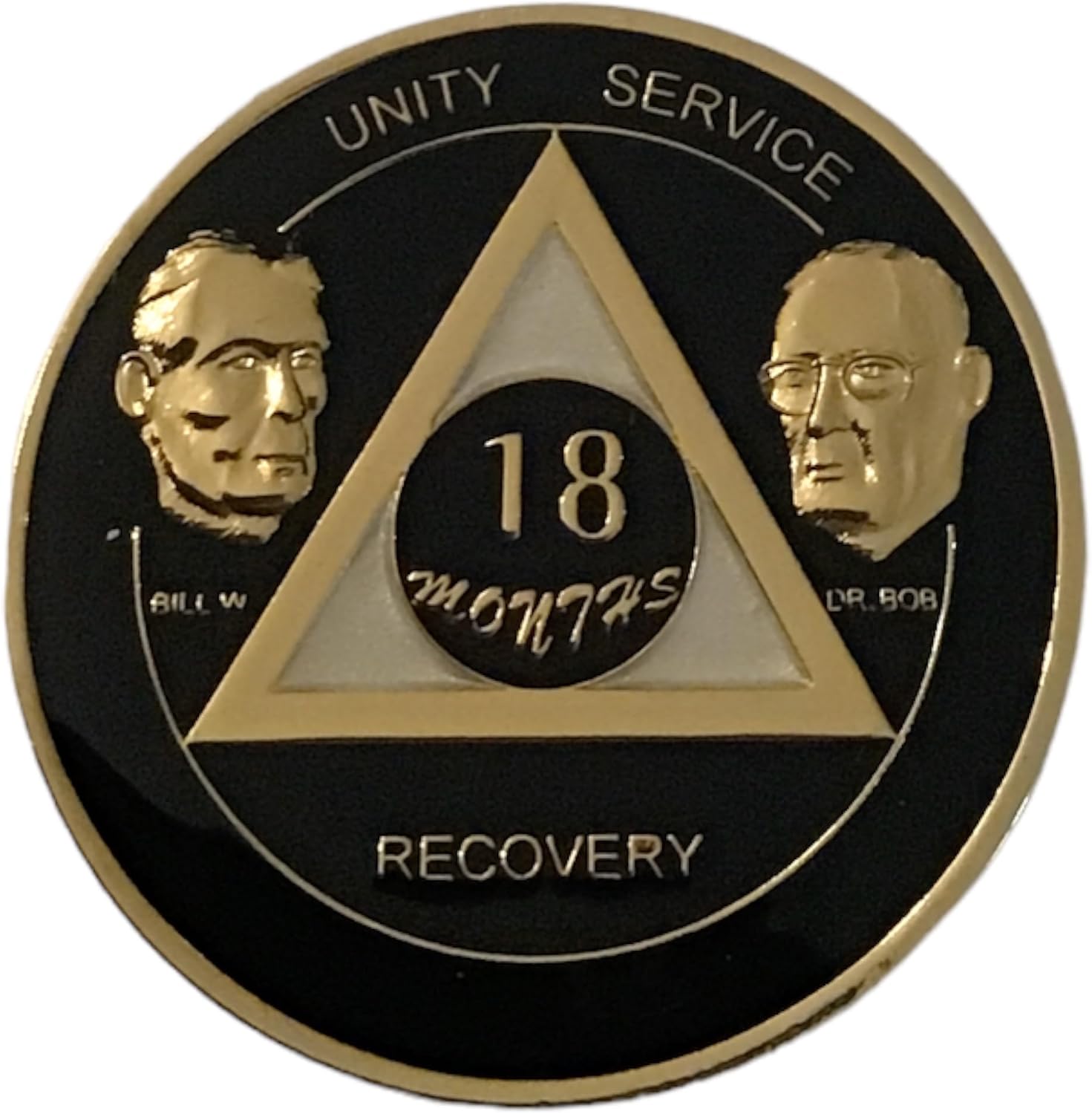 Amazon.com: Miracles gifts 18 Month Bill & Bob Black AA, Alcoholics ...