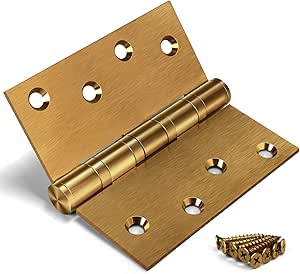 Komsen 6 Pack Ball Bearing Door Hinges,4in x 4in Door Hinges,Heavy Duty ...