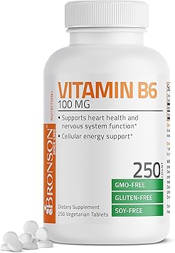 Amazon.com: Vitamin B6 100 mg Premium Vitamin B6 Supplement – Promotes ...
