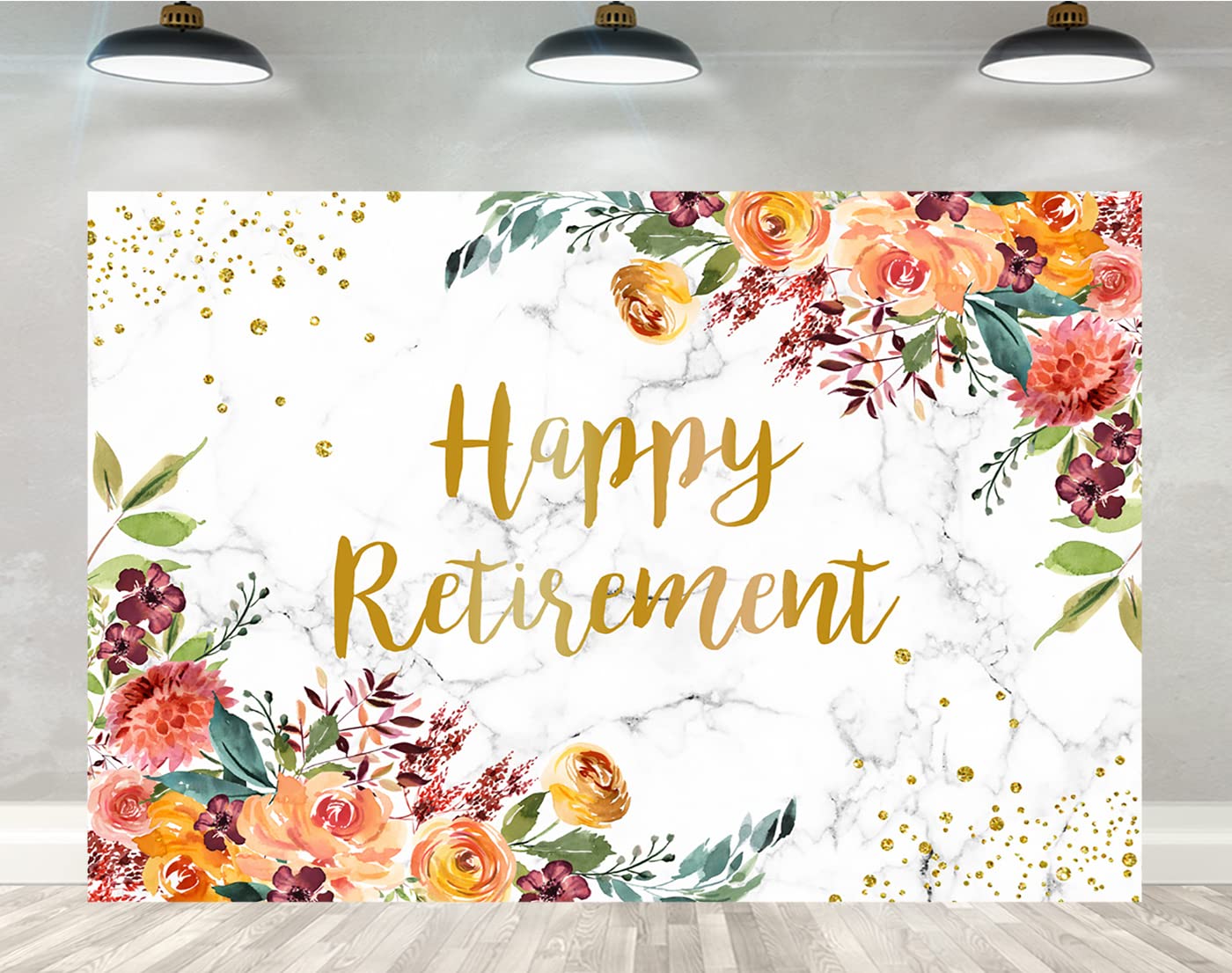 Amazon.com : Ticuenicoa 5×3ft Happy Retirement Backdrop for Women ...