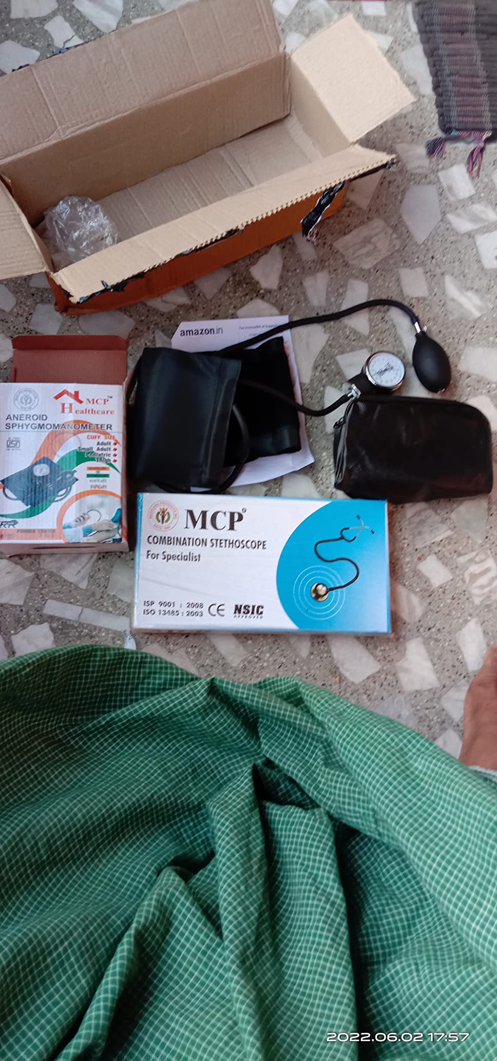 MCP Blood Pressure Monitor Sphygmomanometer with stethoscope Aneroid ...