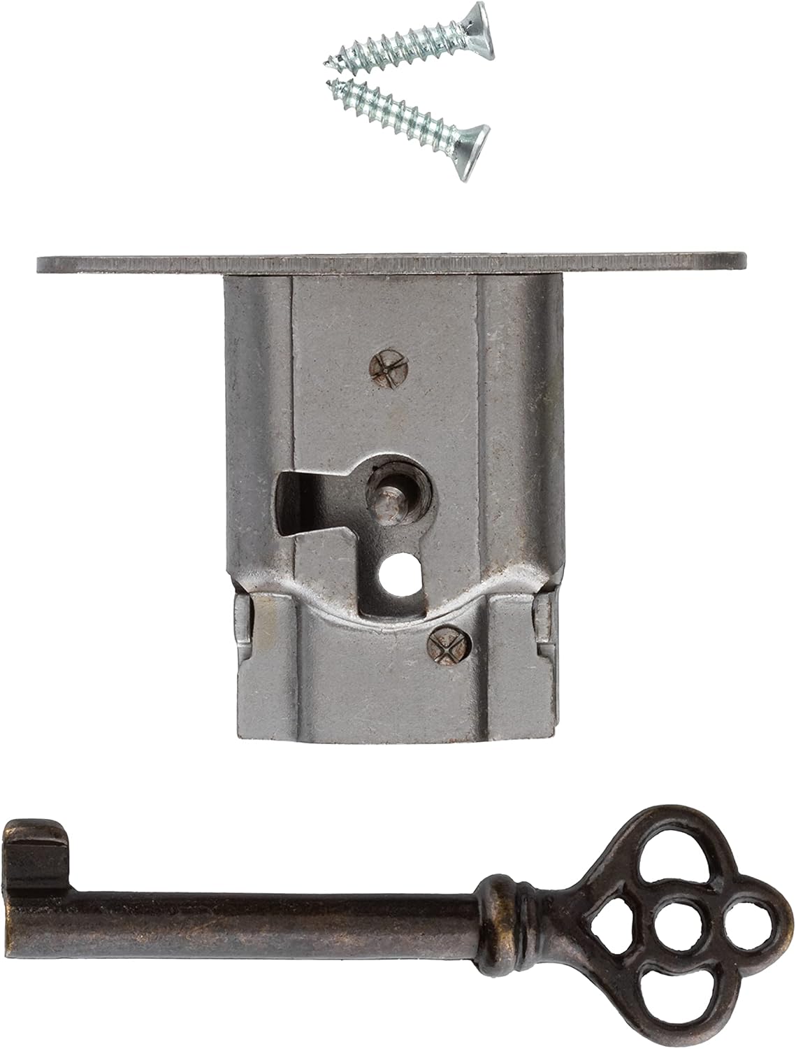 Full Mortise Cabinet Door or Dresser Drawer Lock w/Skeleton Key ...