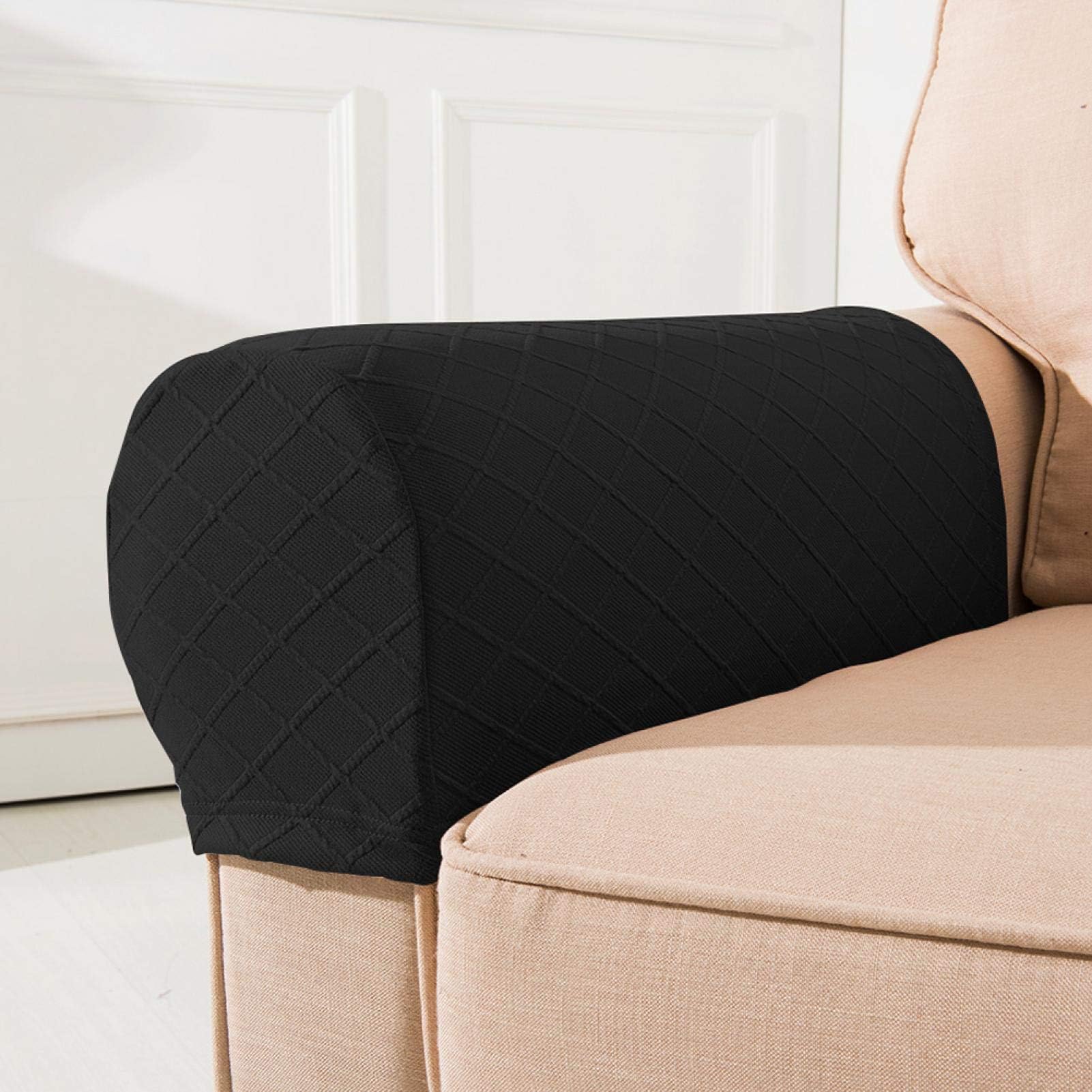 MVPACKEEY Armrest Cover Spandex Stretch Fabric Armchair Couch Arm Rest ...