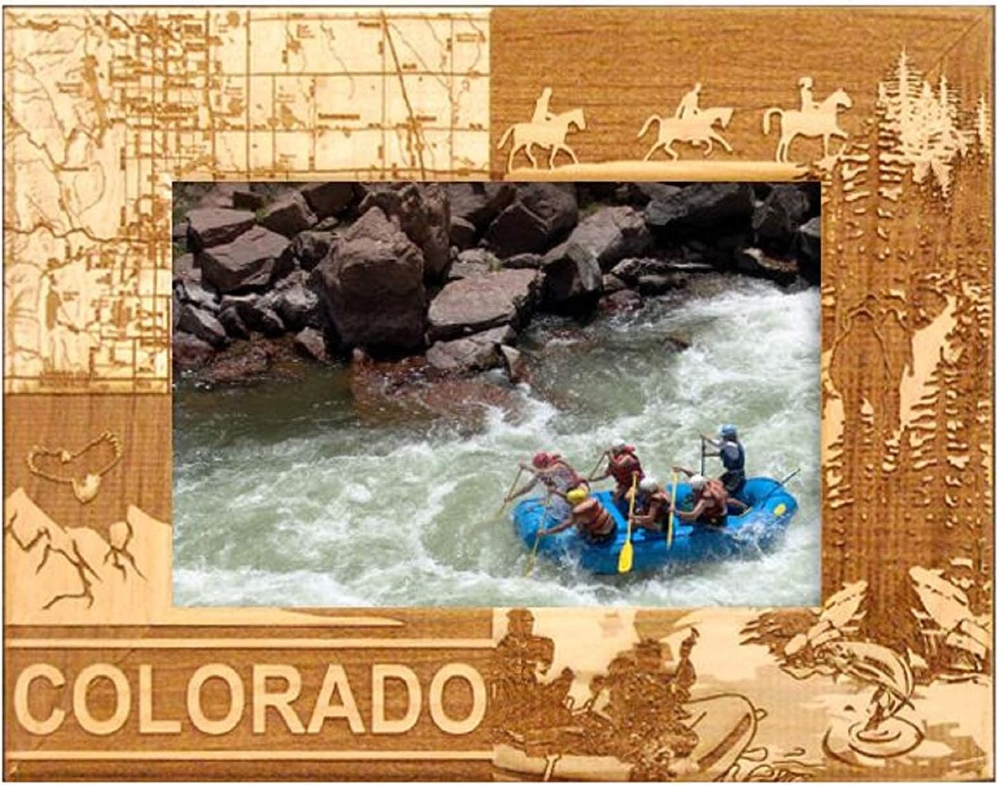 Amazon.com - Saddle Mountain Souvenir Colorado with Horses Laser ...