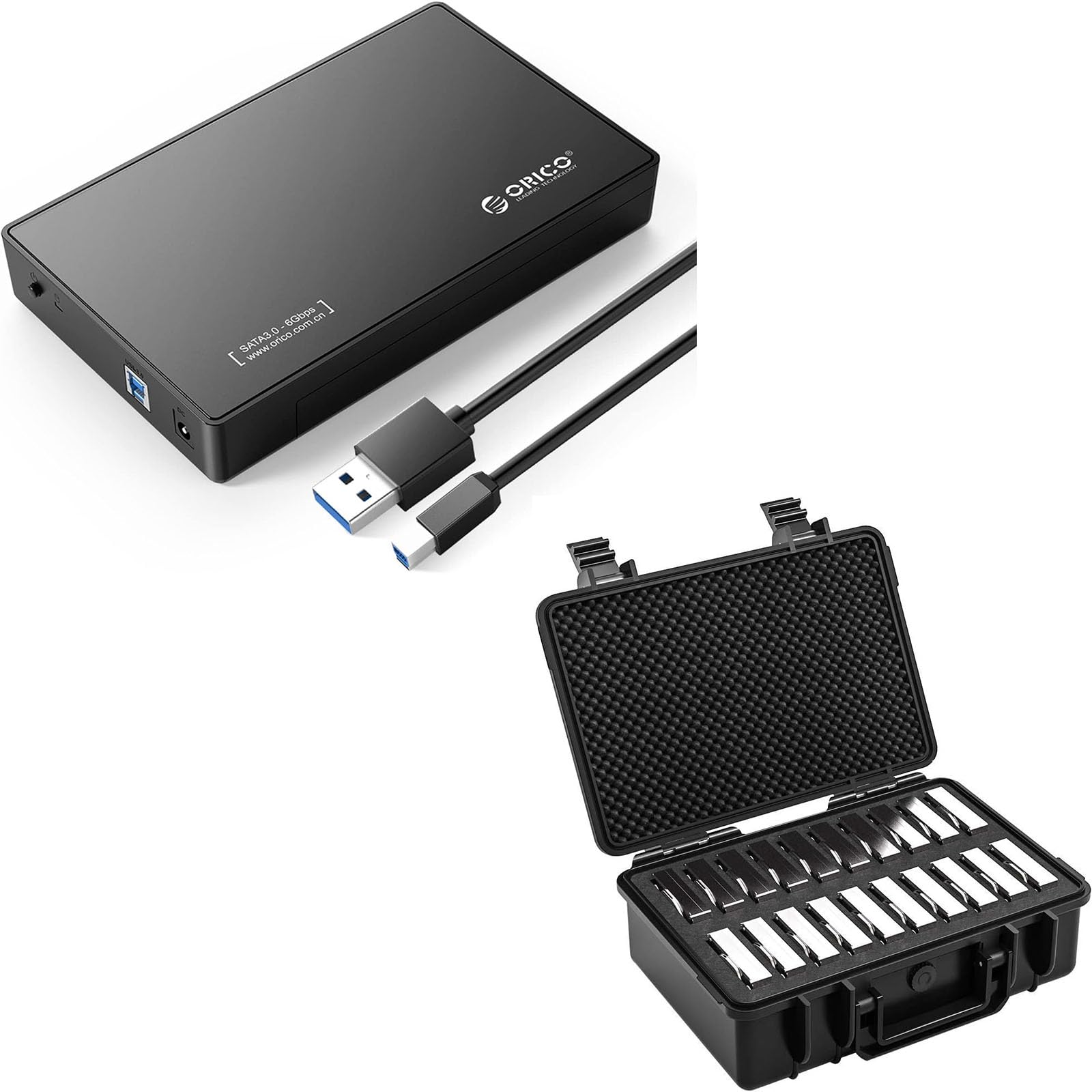Amazon.com: ORICO External Hard Drive Enclosure 3.5", 20-Bay 3.5inch ...