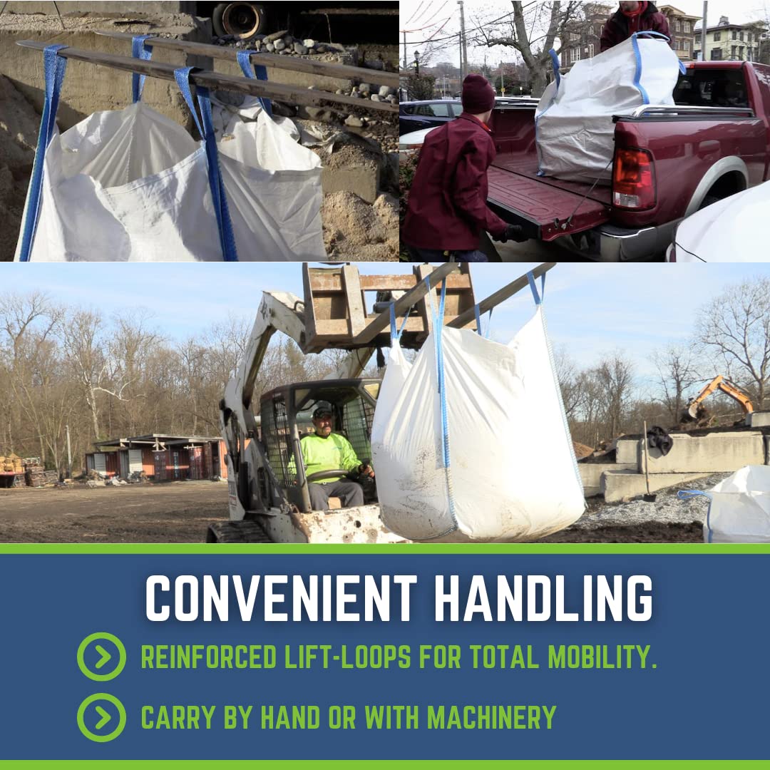 Snapklik.com : DURASACK Heavy Duty Builders Bag 200-Gallon White Woven ...