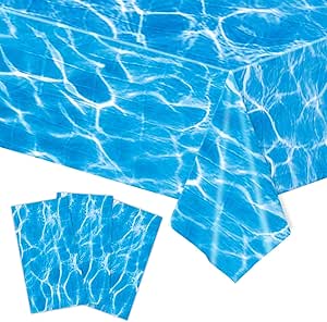 Amazon.com: WOBBLO 3Pcs Beach Tablecloths, 54 x 108 Inch Ocean Wave ...