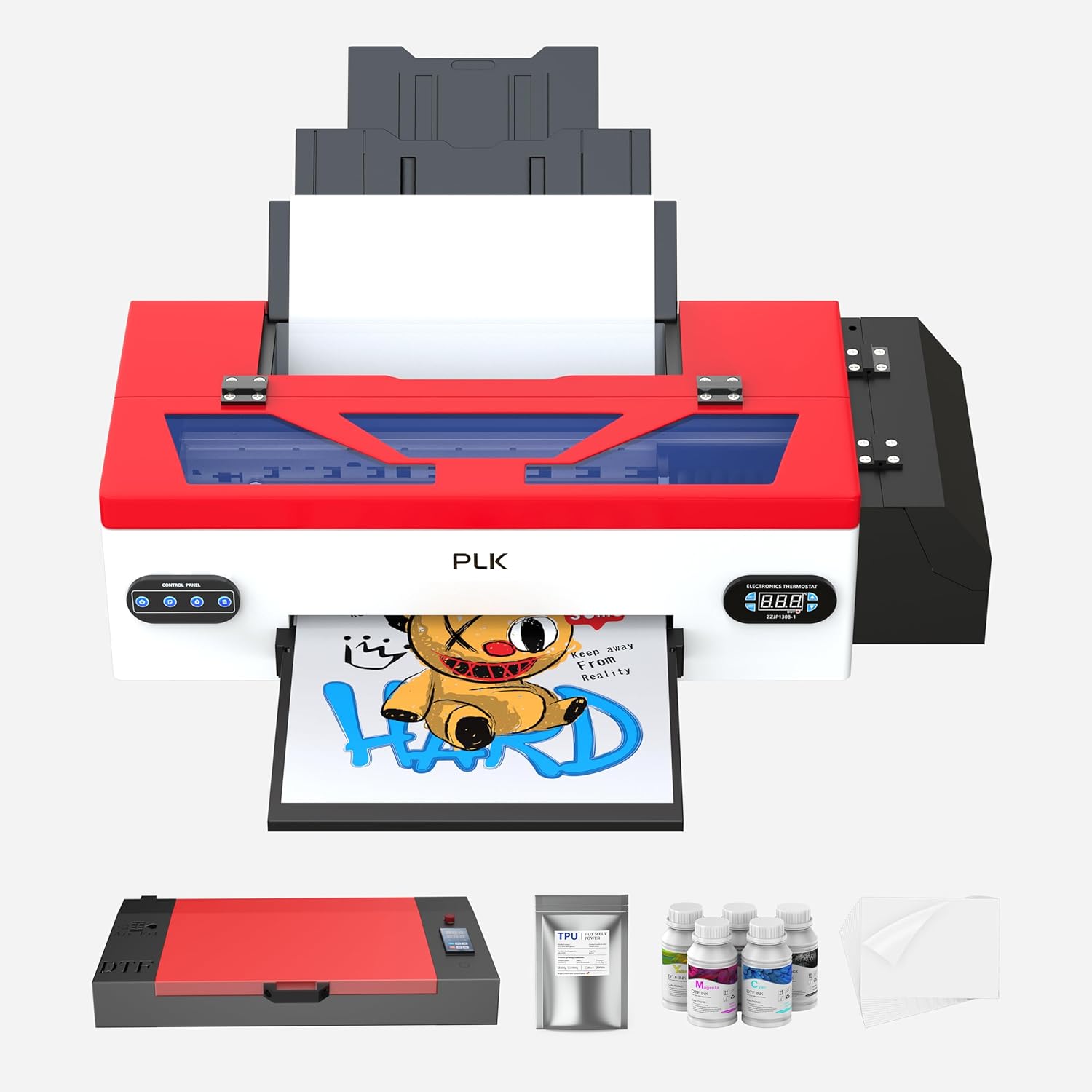 Amazon.com : A3 , L1800 T-Shirt Transfer Printer with White Ink ...
