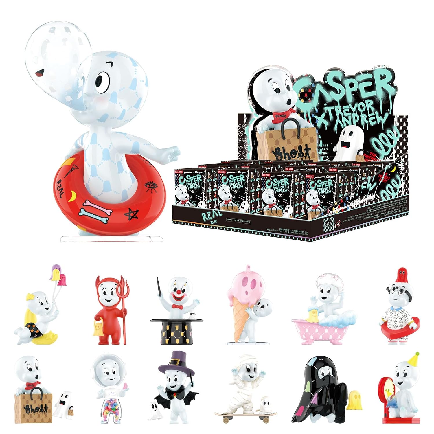 Buy POP MART Casper Action Figure Toy, 12 of 12 Toy Collection ...