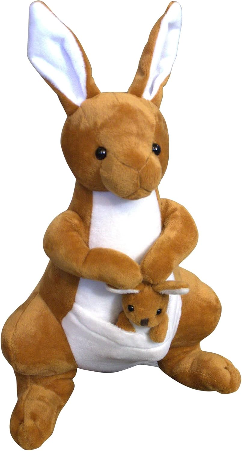 Amazon.com: Porridge & Papaya Kangaroo Stuffed Animal Plush Kangaroo ...
